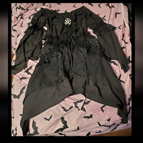 Restyle | Dresses | Gothic Pentagram Witch Dress Killstar Hot Topic ...